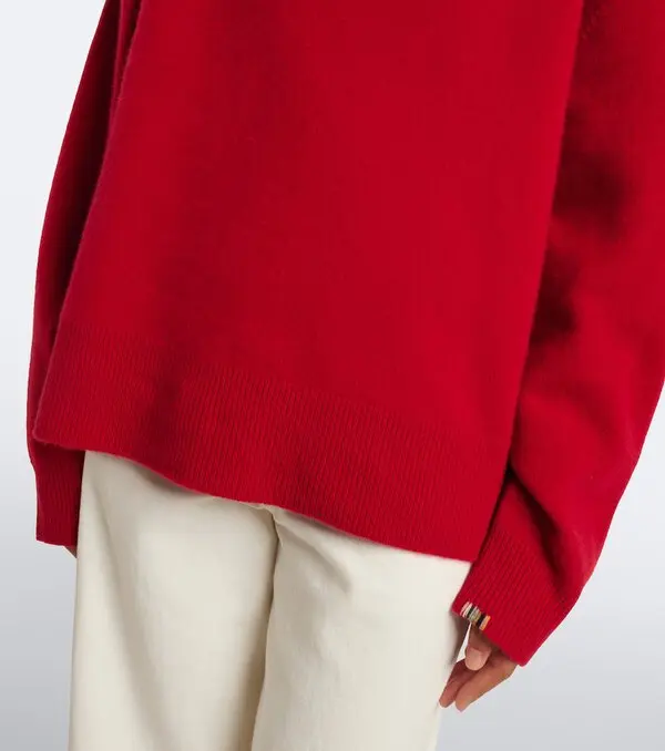 Extreme Cashmere N°457 V-neck Cashmere-blend Sweater