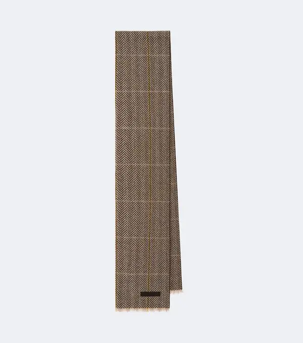 Zegna Herringbone Cashmere Scarf