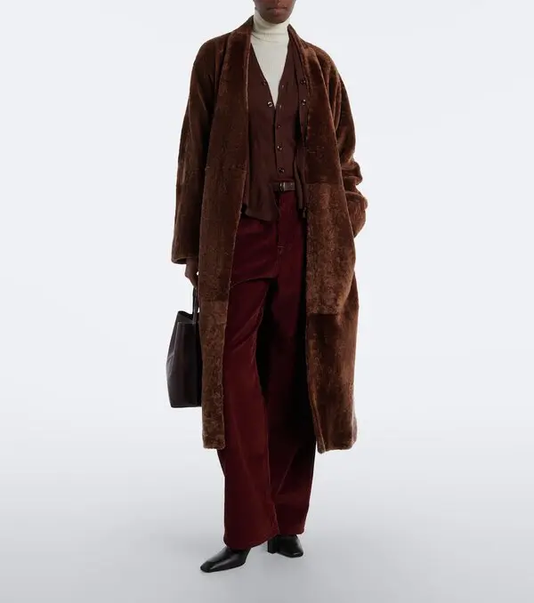 ARMA Dilan Shearling Wrap Coat