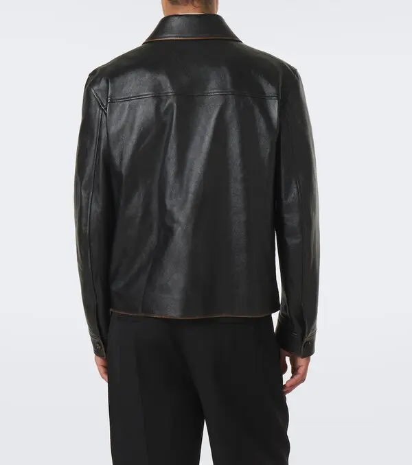 Bottega Veneta Intrecciato Leather Jacket