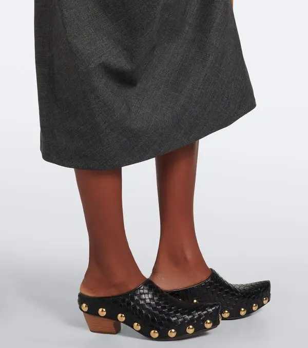 Bottega Veneta Belted Wool Midi Dress