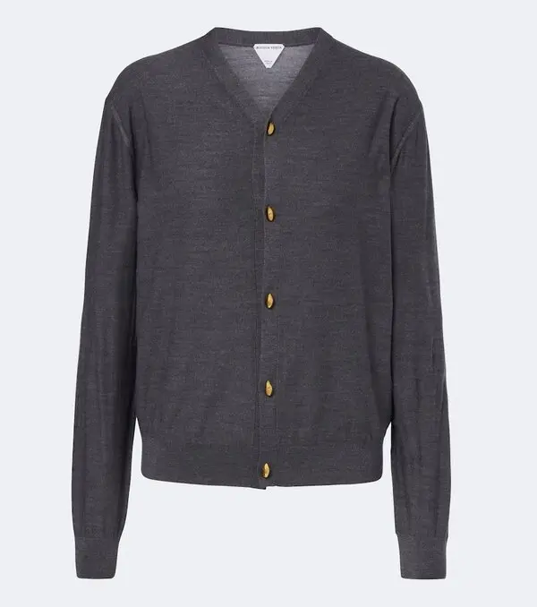 Bottega Veneta Wool Cardigan - Grey