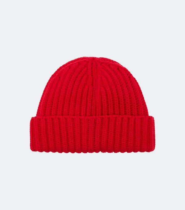 Prada Ribbed-knit Virgin Wool Beanie