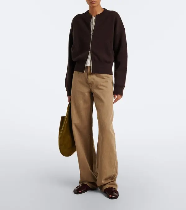 Extreme Cashmere N°478 Xtra Fun Cashmere Zip-up Cardigan