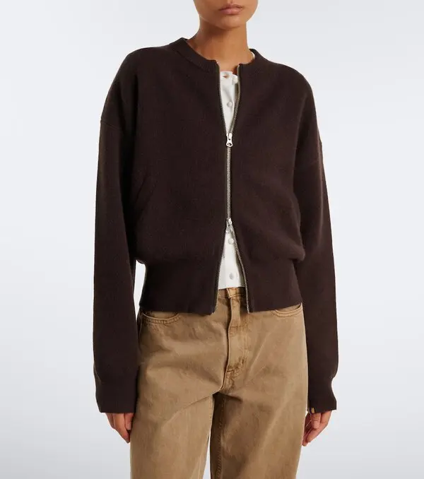 Extreme Cashmere N°478 Xtra Fun Cashmere Zip-up Cardigan