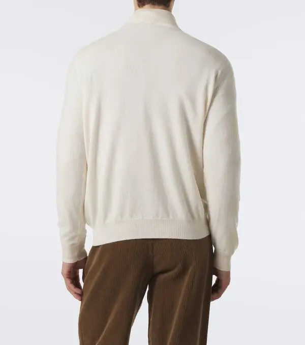 Kiton Cashmere Half-zip Sweater