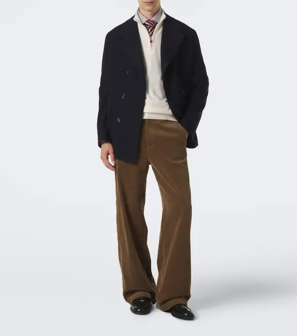 Kiton Cashmere Half-zip Sweater