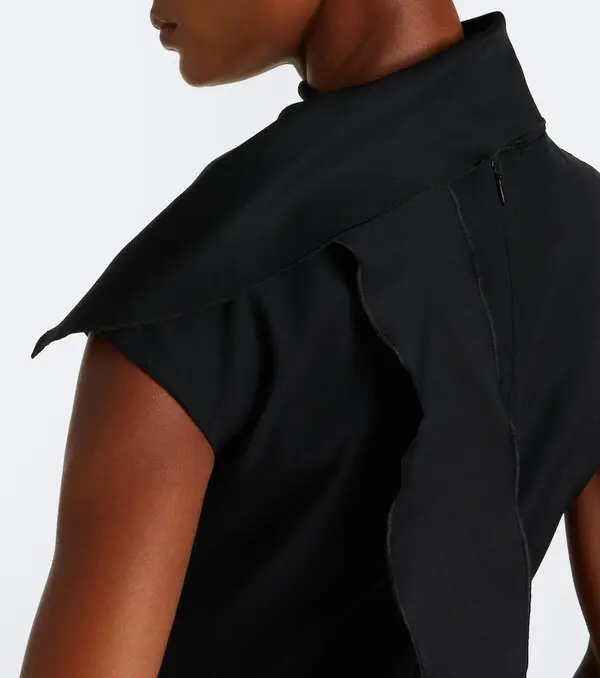 Proenza Schouler Elodine Asymmetric Draped Midi Dress