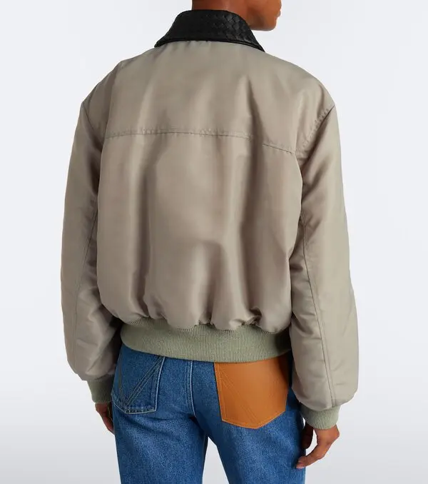 Bottega Veneta Leather-trimmed Blouson Jacket