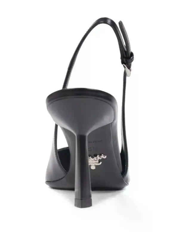 Prada Brushed Leather Slingback Pumps