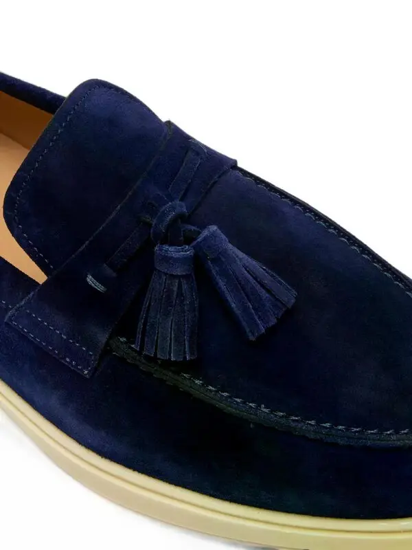 Magnanni Tassel Suede Loafers