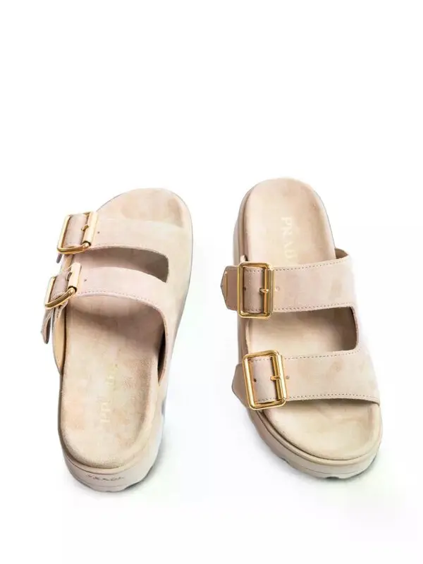 Prada Buckle-fastening Leather Sandals