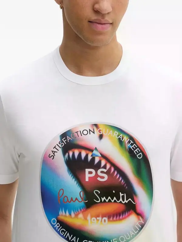 Paul Smith Shark-print Cotton T-shirt