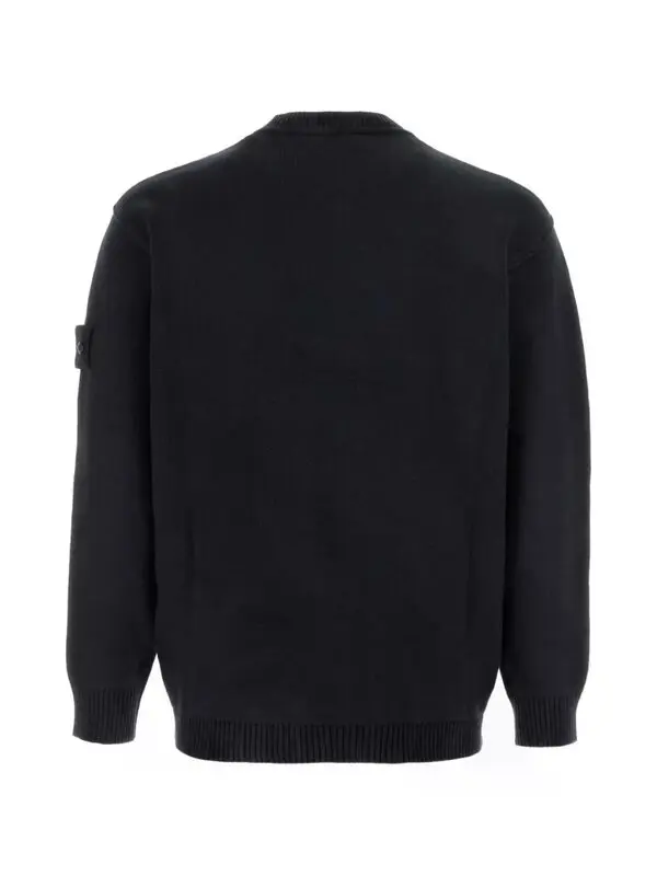 Stone Island Logo-patch Sweater - Blue
