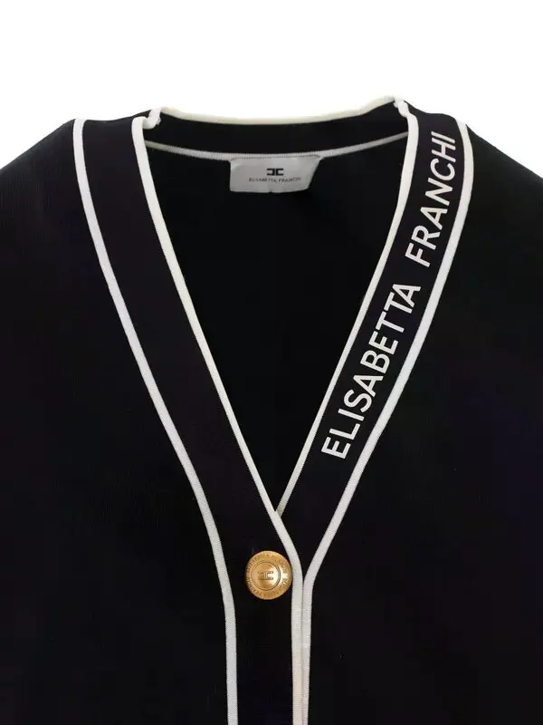 Elisabetta Franchi Logo-print Button-up Cardigan