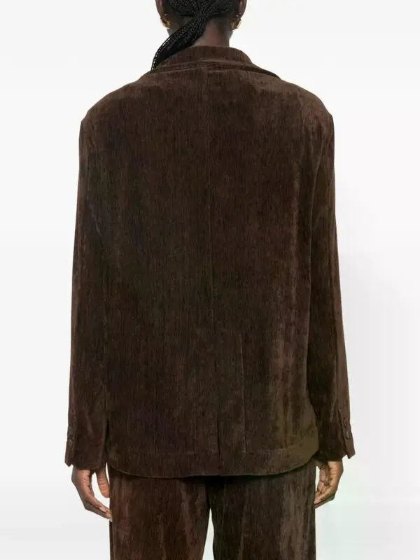 VIRGINIA BIZZI Corduroy Notched-lapel Blazer