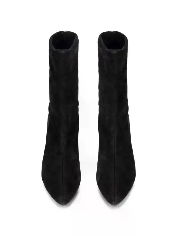 Victoria Beckham Harlow Stretch Suede Ankle Boots