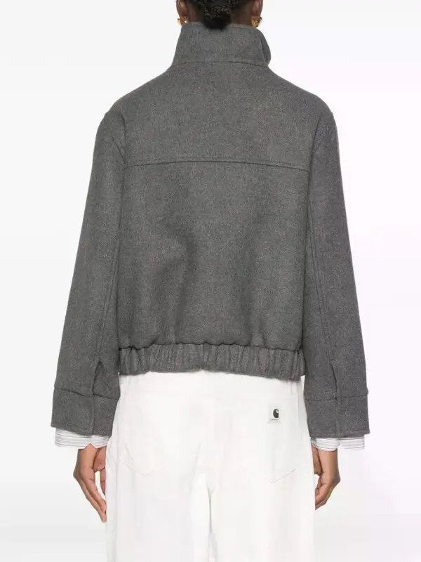OTTOD'AME Elasticated Hem Flap-pocket Jacket