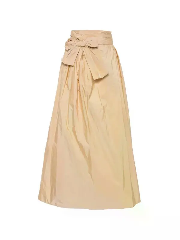 CO.GO High-waisted Wrap-tie Maxi Skirt - Neutrals