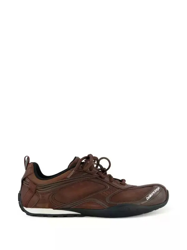 Balenciaga Radar Logo-print Panelled Sneakers - Brown