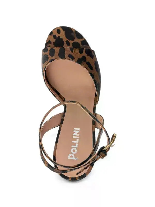 POLLINI Leopard-print Stiletto Heel Pumps