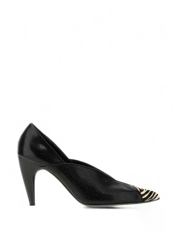 Isabel Marant Étoile Luza Zebra-print Pumps - Black