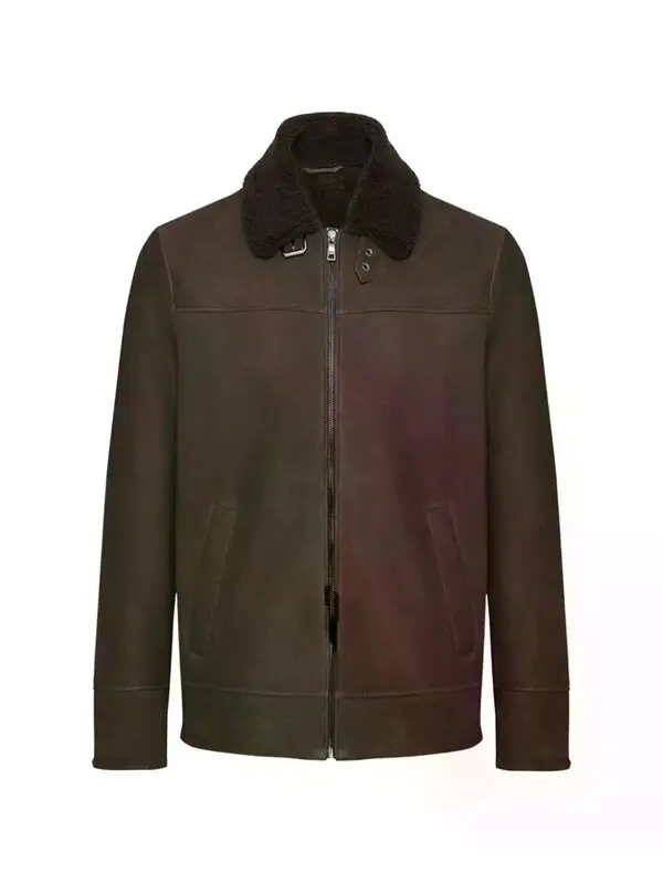 BIGARDINI Matt Shearling-collar Zip-up Jacket