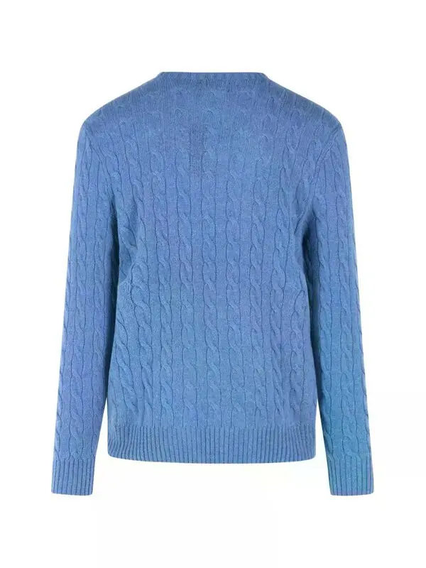 Polo Ralph Lauren Cable-knit Embroidered-logo Sweater