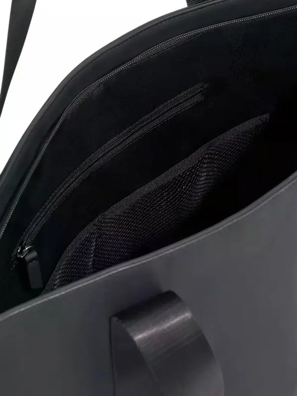 Boggi Milano Tote Bag In Rubberised Fabric