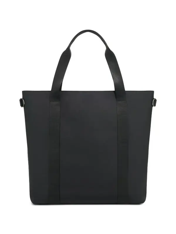 Boggi Milano Rubberised Fabric Tote Bag - Black