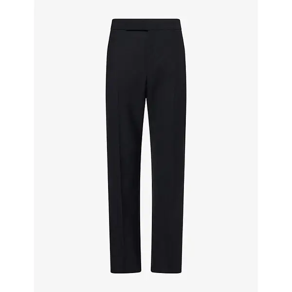 TOM FORD Tailored Straight-leg Wool Trousers - Black