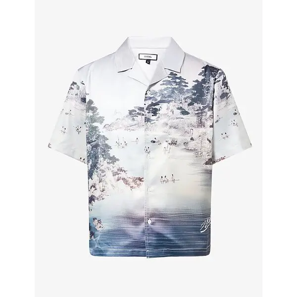 1886 Japanese Bay Printed Satin Shirt
