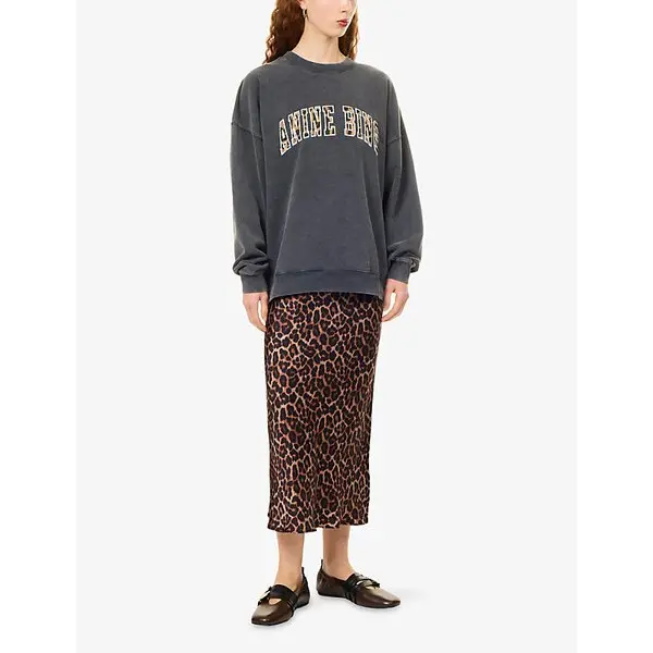 ANINE BING Miles Oversized Cotton-jersey Sweatshirt
