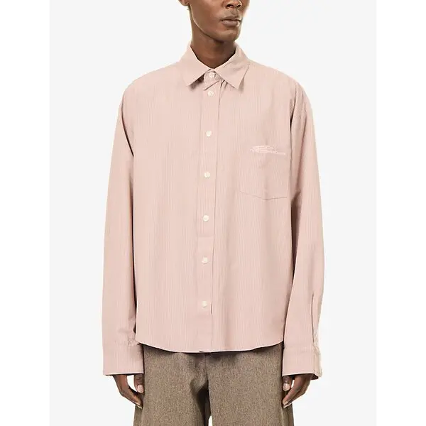 BASKETCASE Alleyway Stripe Long-sleeve Woven Shirt