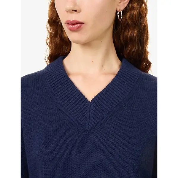 Rails Lidya V-neck Cotton, Wool And Cashmere Jumper