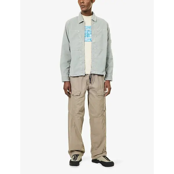 C.P. COMPANY Corduroy Lens Zipped Stretch-cotton Jacket