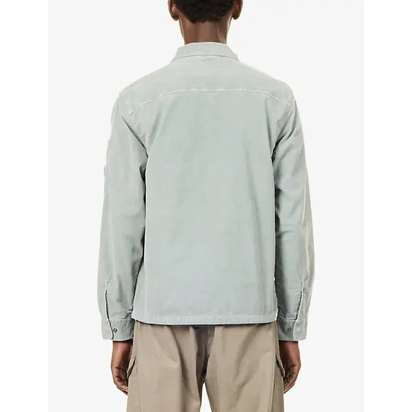 C.P. COMPANY Corduroy Lens Zipped Stretch-cotton Jacket