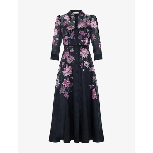 PHASE EIGHT Anabelle Floral Woven Midi Dress