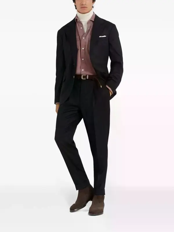 Brunello Cucinelli Tapered-leg Trousers - Black