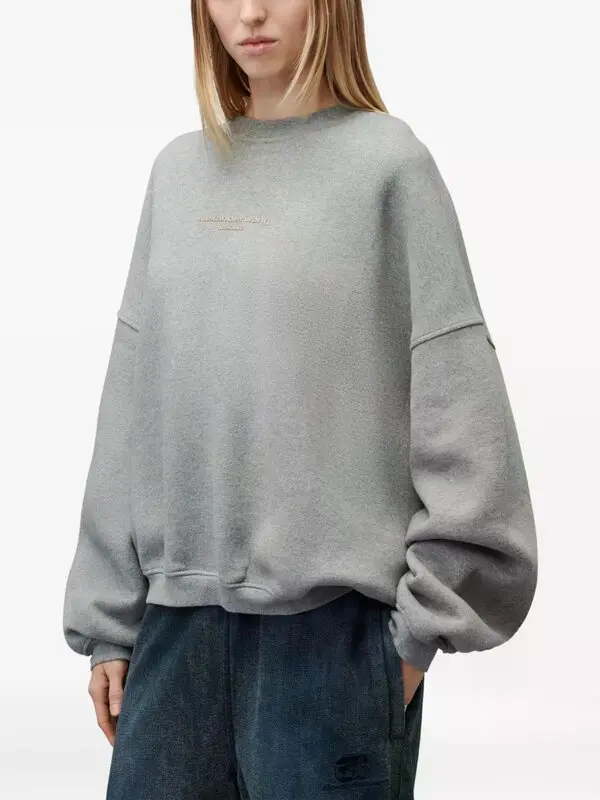 Alexander Wang Oversized Crewneck W/ Logo Print