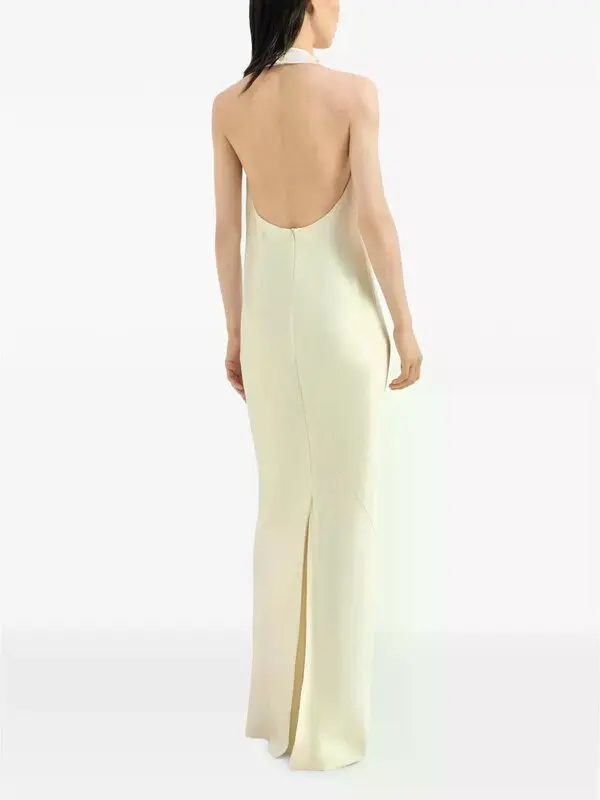 Brunello Cucinelli Silk Satin Halterneck Dress