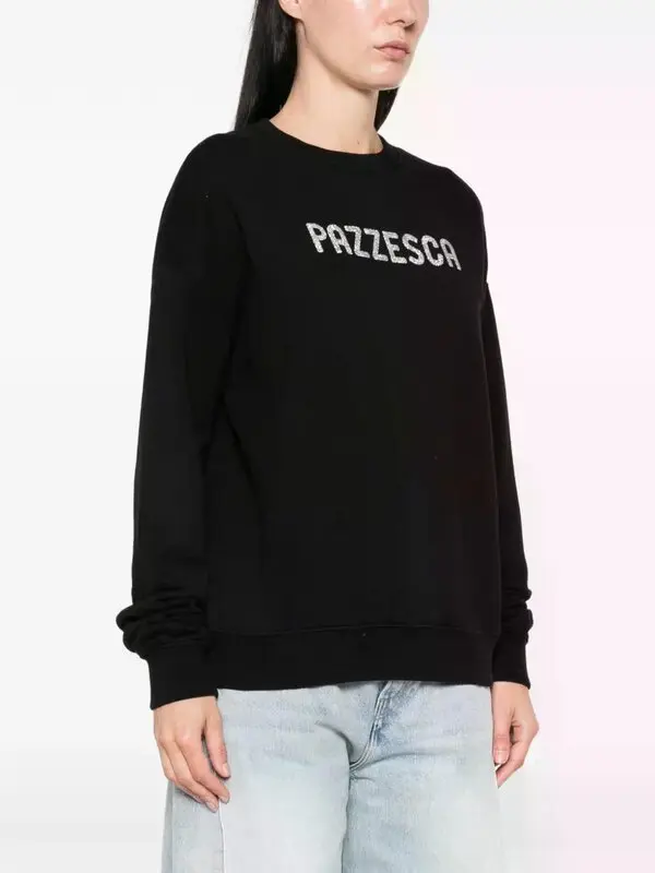 MC2 SAINT BARTH Stardust Glitter-logo Sweatshirt