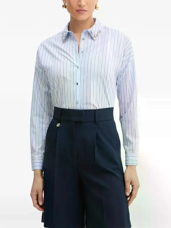 MORGAN Striped Shirt - Blue