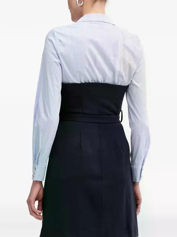 MORGAN Button Belted Mini Dress