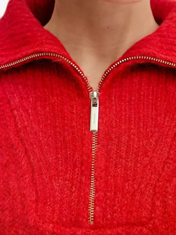 MORGAN Zip-up Knit Sweater