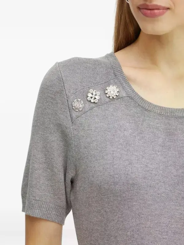 MORGAN Embellished Short Sleeve Mini Dress