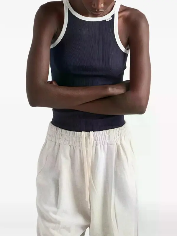 Prada Ribbed Knit Tank Top - Blue
