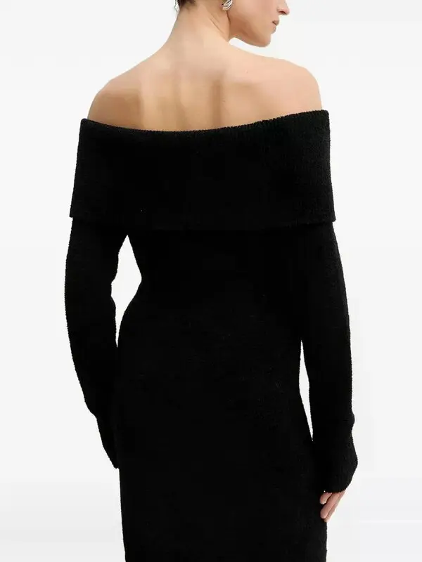 MORGAN Off-shoulder Button Detail Mini Dress
