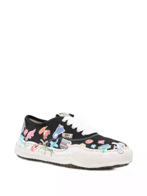 Mihara Yasuhiro Printed Lace-up Sneakers