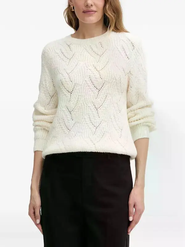 MORGAN Long-sleeve Openwork Sweater